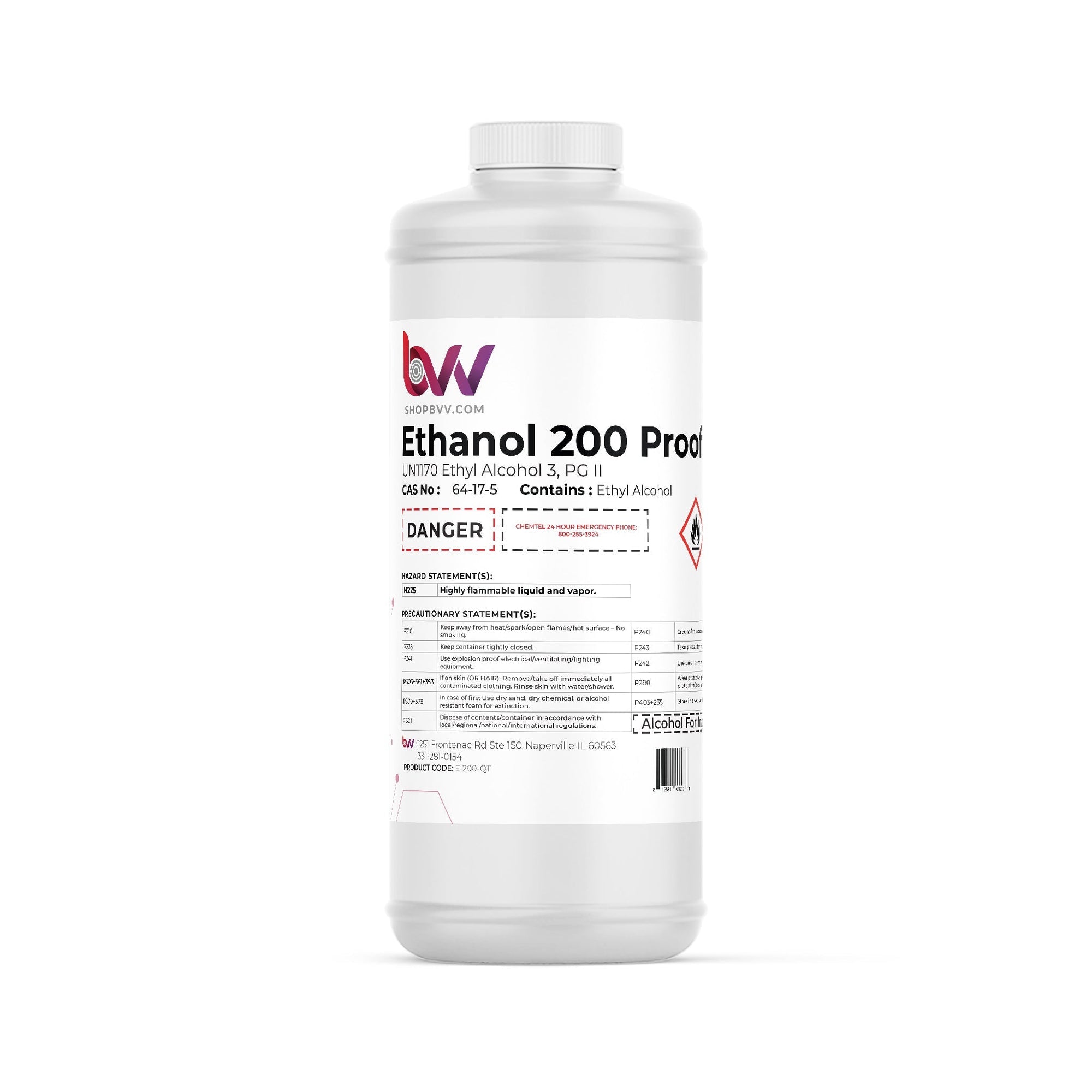 Lab & Food Grade Alcohol | 200 Proof Ethanol | Shop BVV