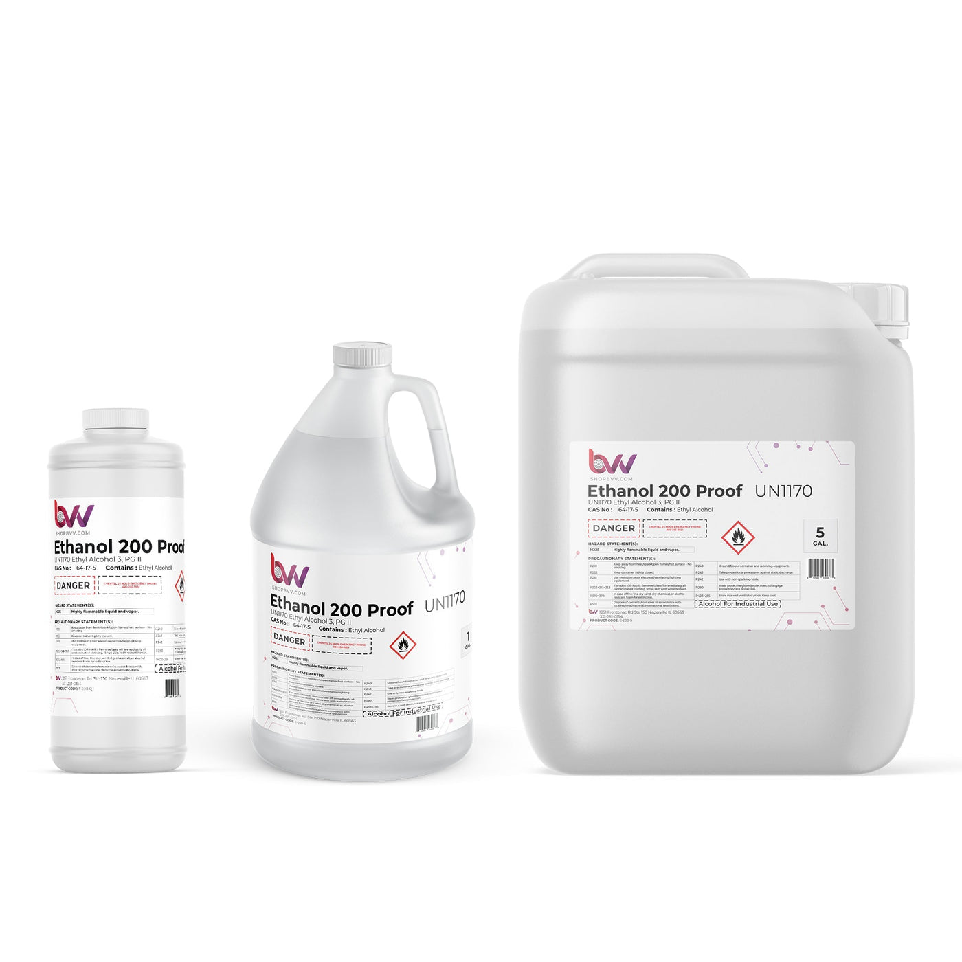Lab & Food Grade Alcohol | 200 Proof Ethanol | Shop BVV